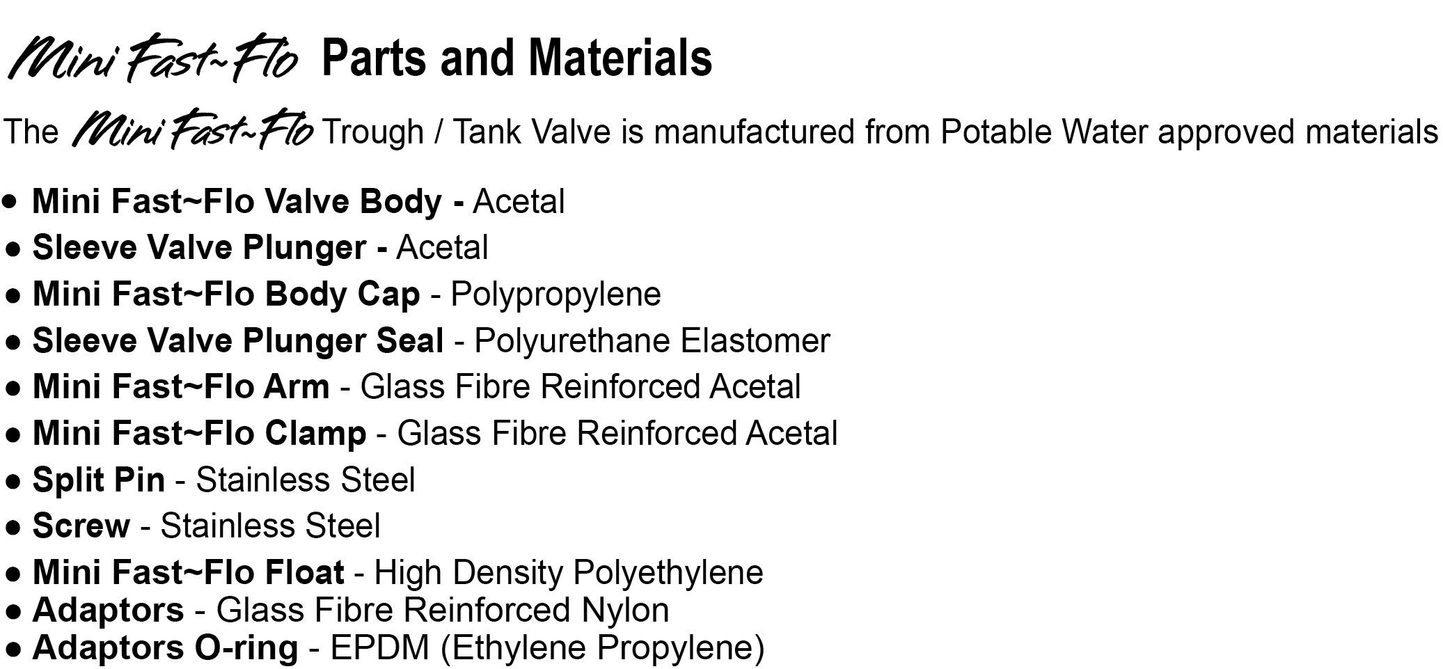 Mini Fast-Flo Float | Hansen Products (NZ)